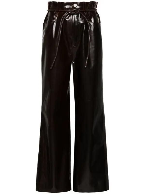 Nanushka Sato Wide-leg Trousers - Brown