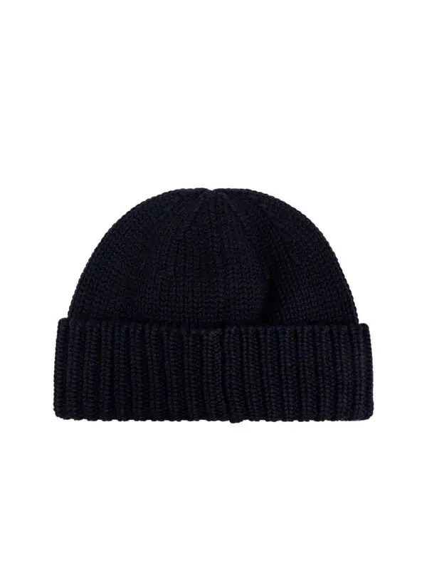 Woolrich Logo-intarsia Beanie - Blue