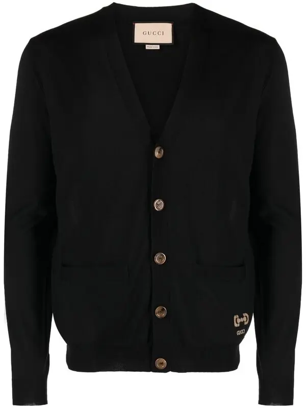 Gucci Intarsia-knit Wool Cardigan