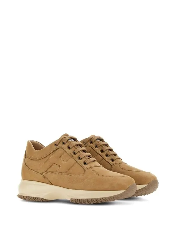 Hogan Interactive Lace-up Sneakers - Brown