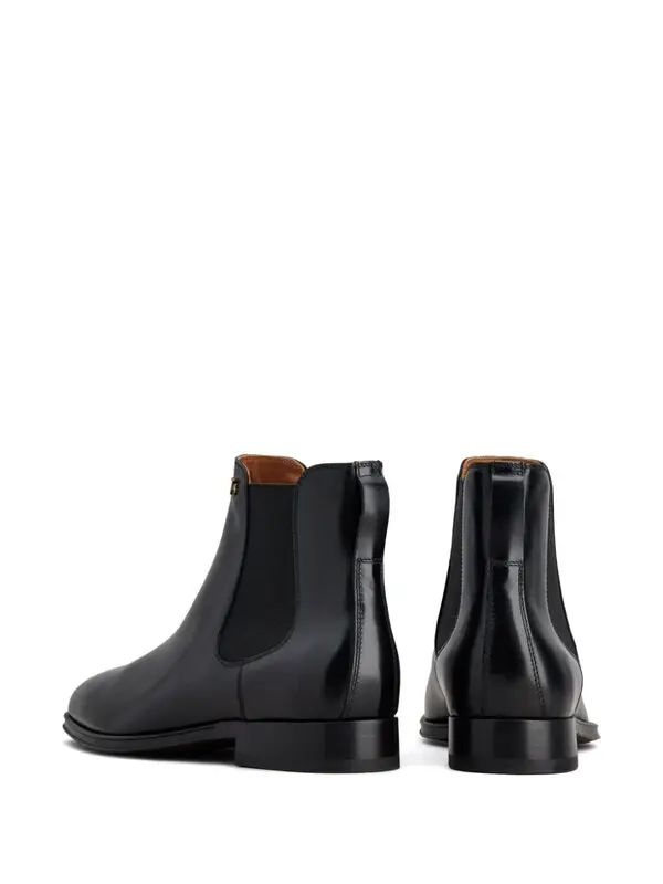 TOD'S Logo-plaque Leather Ankle Boots