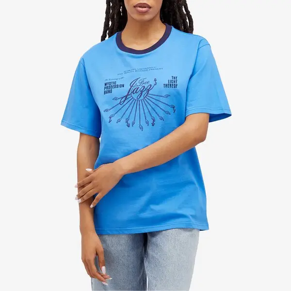 Wales Bonner Saturn T-Shirt In Blue - 60% Off | Editorialist