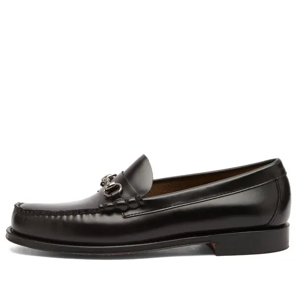 G.H. BASS & CO. Lincoln Horse Bit Loafer - Black Leather