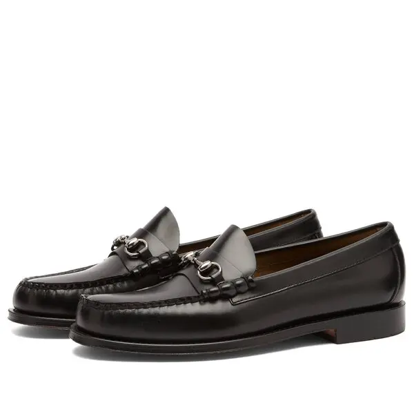 G.H. BASS & CO. Lincoln Horse Bit Loafer - Black Leather