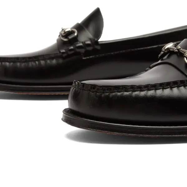 G.H. BASS & CO. Lincoln Horse Bit Loafer - Black Leather