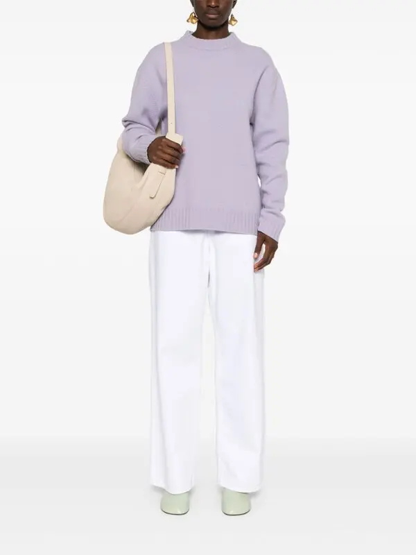 RÓHE Low-rise Wide-leg Jeans - White