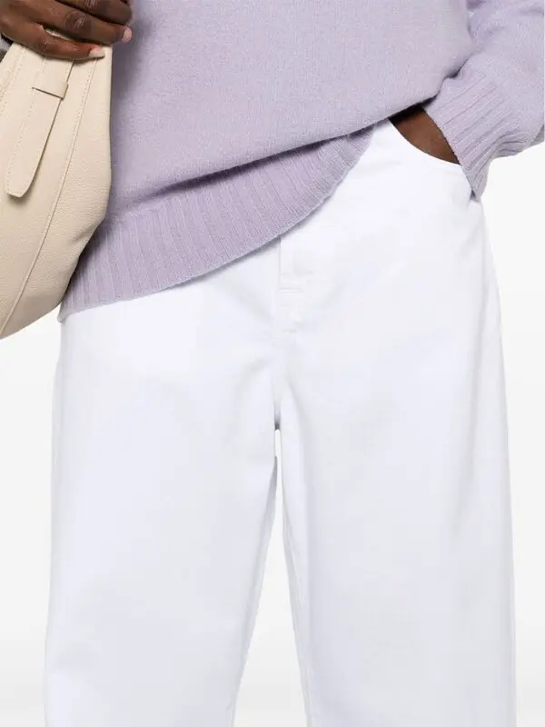 RÓHE Low-rise Wide-leg Jeans - White