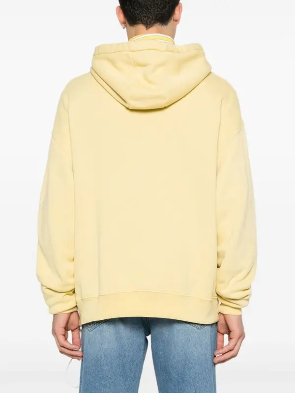 BONSAI Logo-print Hoodie - Yellow