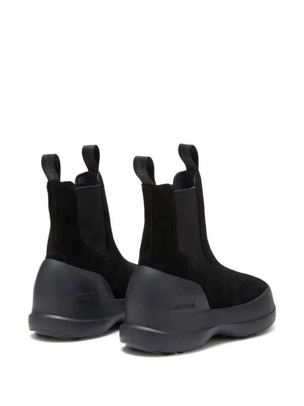Moon Boot Luna Logo-print Boots - Black