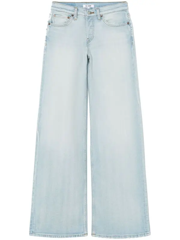 RE/DONE Mid-rise Wide Leg Jeans