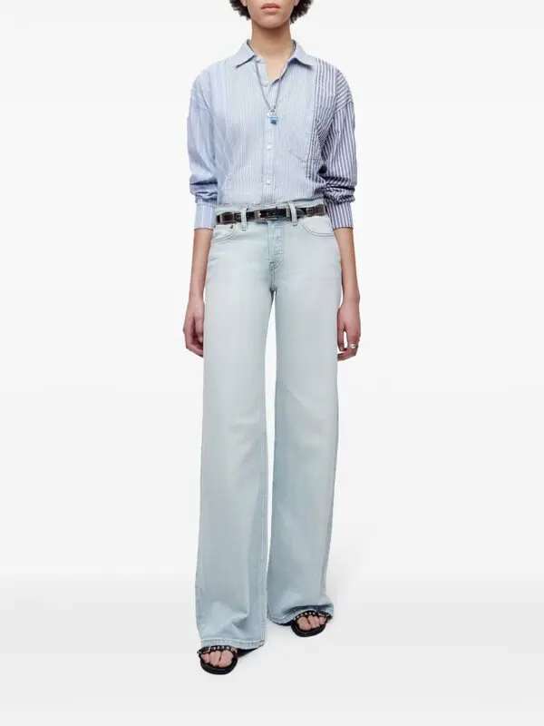 RE/DONE Mid-rise Wide Leg Jeans