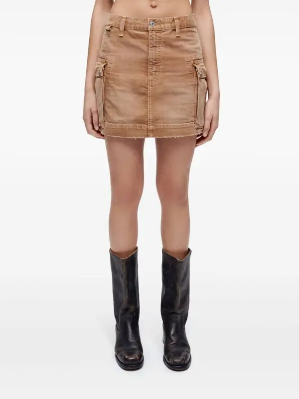 RE/DONE Cargo Denim Mini Skirt