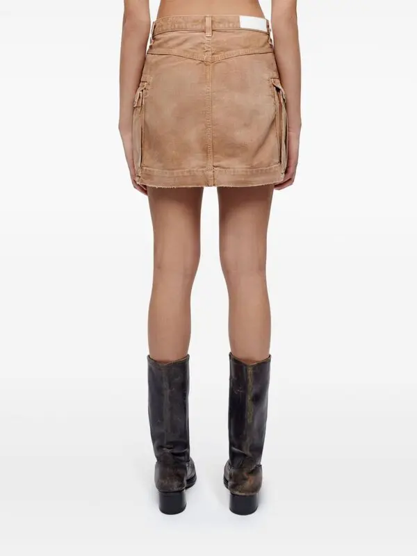 RE/DONE Cargo Denim Mini Skirt
