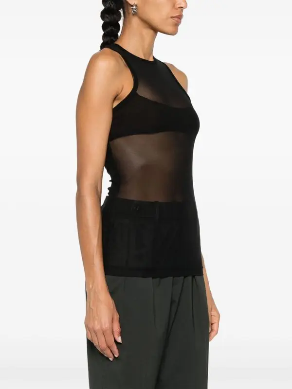 IOANA CIOLACU Sheer Tank Top