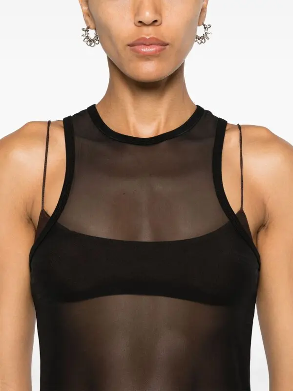 IOANA CIOLACU Sheer Tank Top