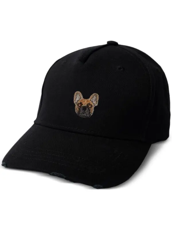 PELO FOUNDATION Cotton Cap With Bouledogue Patch - Black