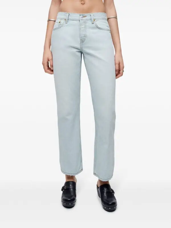 RE/DONE Easy Straight Cropped Jeans