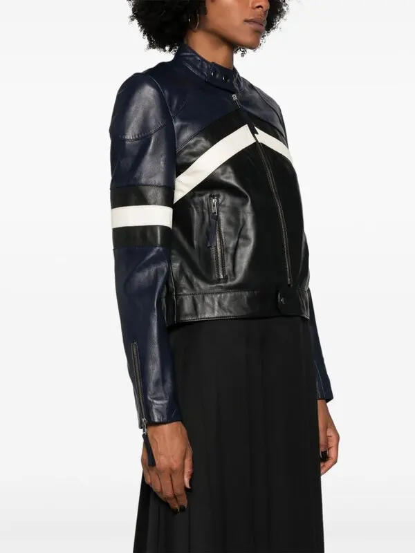 P.a.r.o.s.h Zip-up Leather Biker Jacket