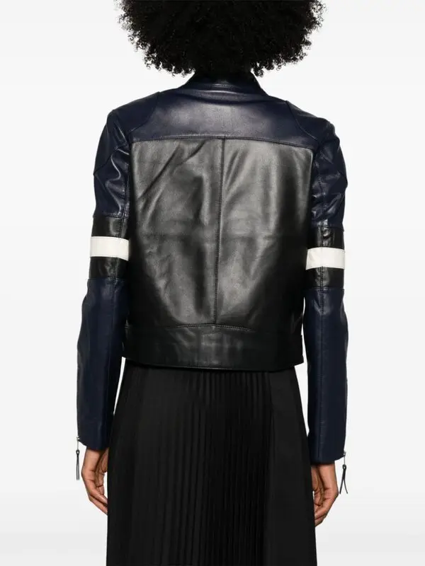 P.a.r.o.s.h Zip-up Leather Biker Jacket