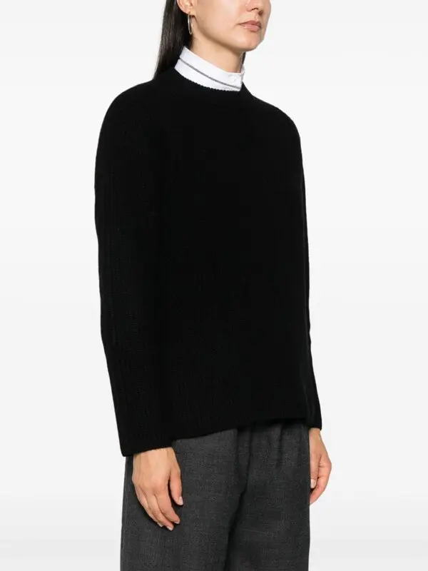 P.a.r.o.s.h Crew-neck Cashmere Jumper - Black
