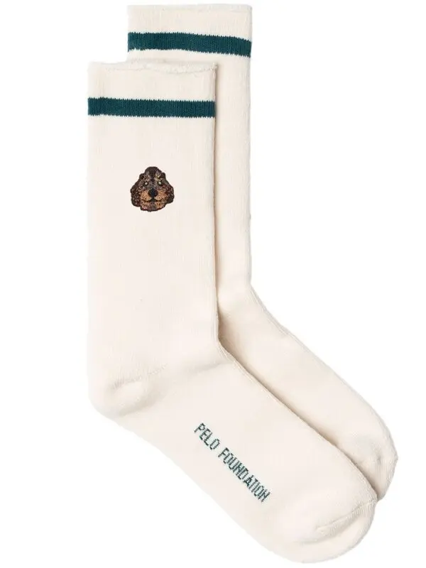 PELO FOUNDATION Yorkshire-patch Socks - White