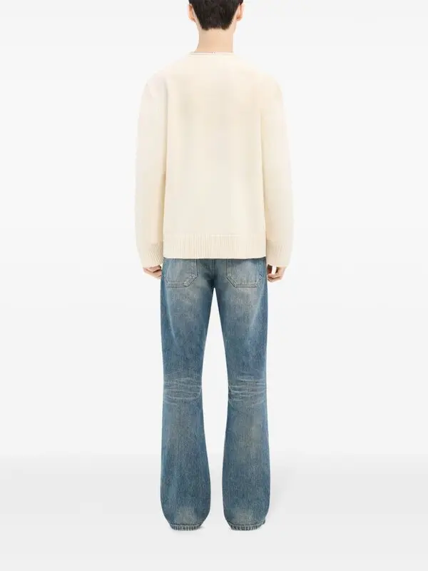 COURREGES Zipped Wool Sweater