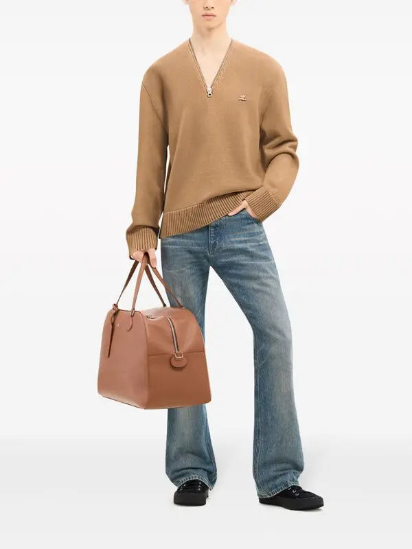 COURREGES Zip-detailing Wool Sweater