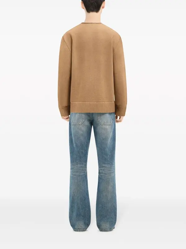 COURREGES Zip-detailing Wool Sweater