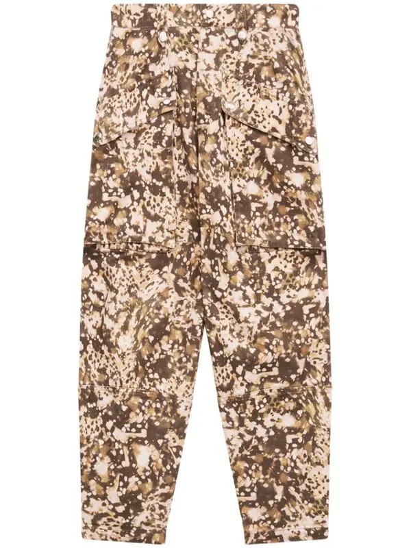 MARANT ETOILE Jannick Tapered Trousers - Brown