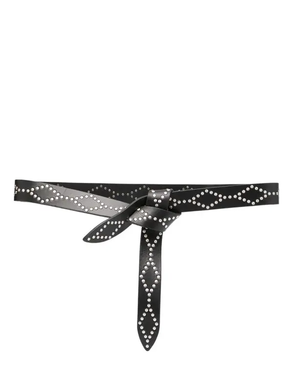 Isabel Marant Lecce Leather Belt - Black