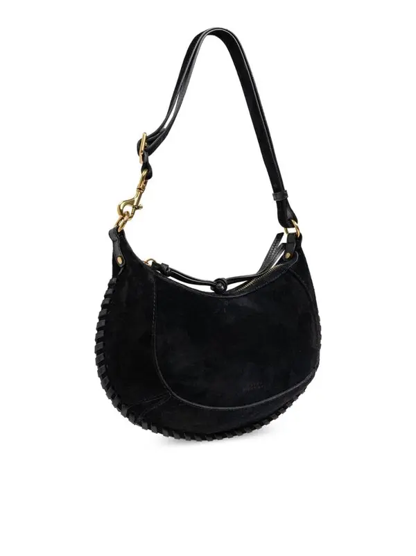 Isabel Marant Étoile Oskan Moon Suede Shoulder Bag - Black