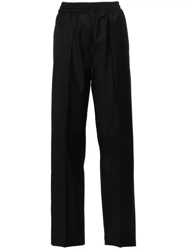 Isabel Marant Étoile Liska Plaid Wool Trousers - Grey
