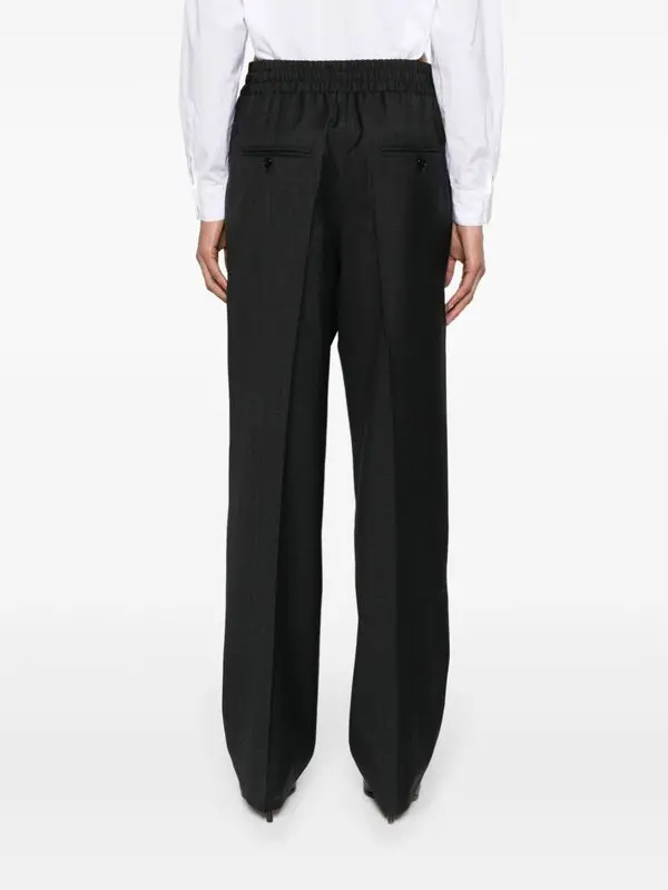 Isabel Marant Étoile Liska Plaid Wool Trousers - Grey