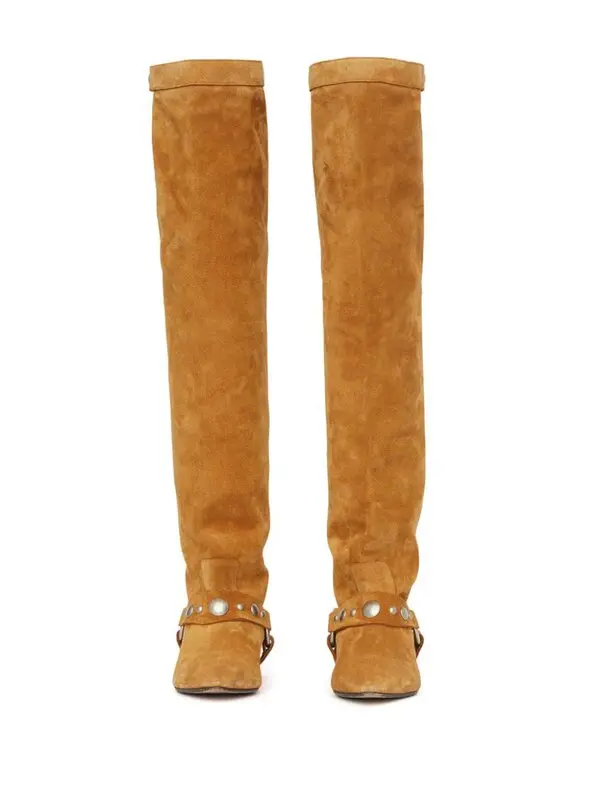 Isabel Marant Étoile Selize Knee-high Suede Boots - Brown