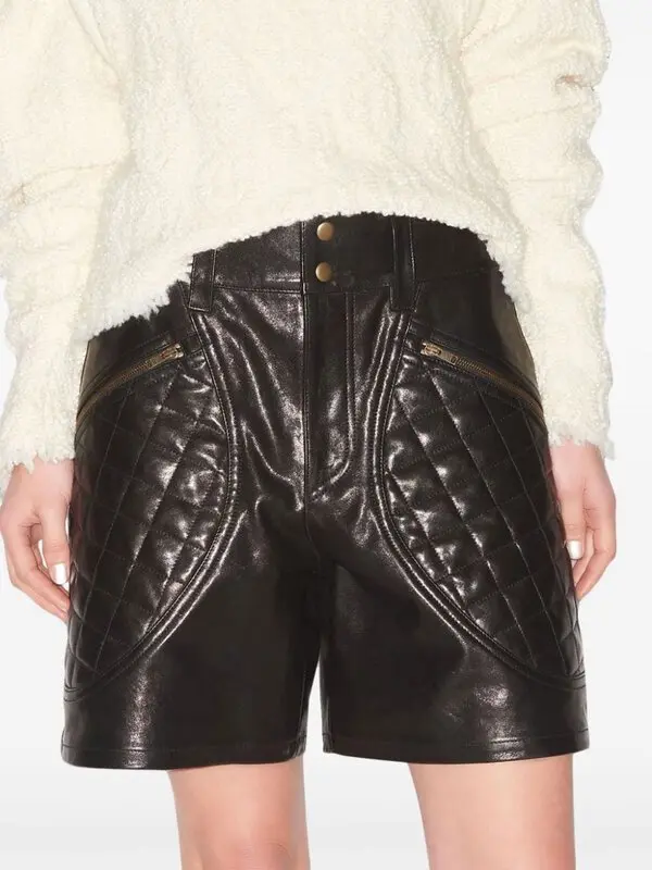 Isabel Marant Étoile Candice Leather Shorts