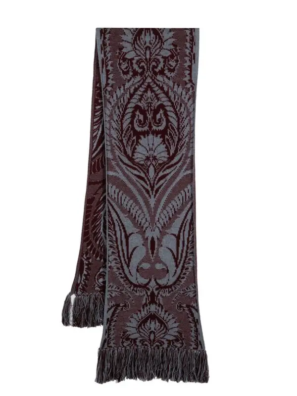 Etro Jacquard Scarf - Blue