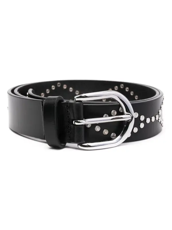 Isabel Marant Liliana Leather Belt - Black