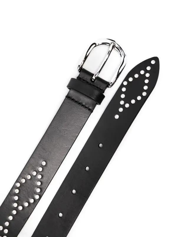 Isabel Marant Étoile Studded Leather Belt - Black