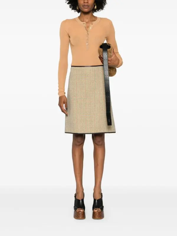 Chloé Long-sleeve Wool Jumper - Neutrals