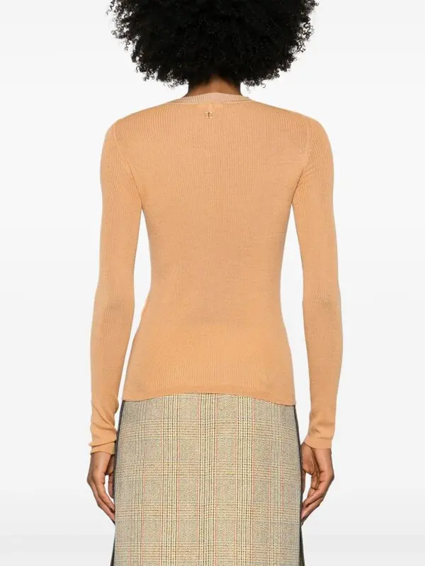 Chloé Long-sleeve Wool Jumper - Neutrals