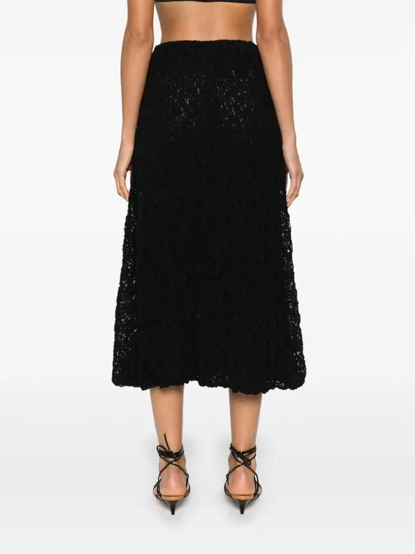 JIL SANDER Lace-embroidered Midi Skirt