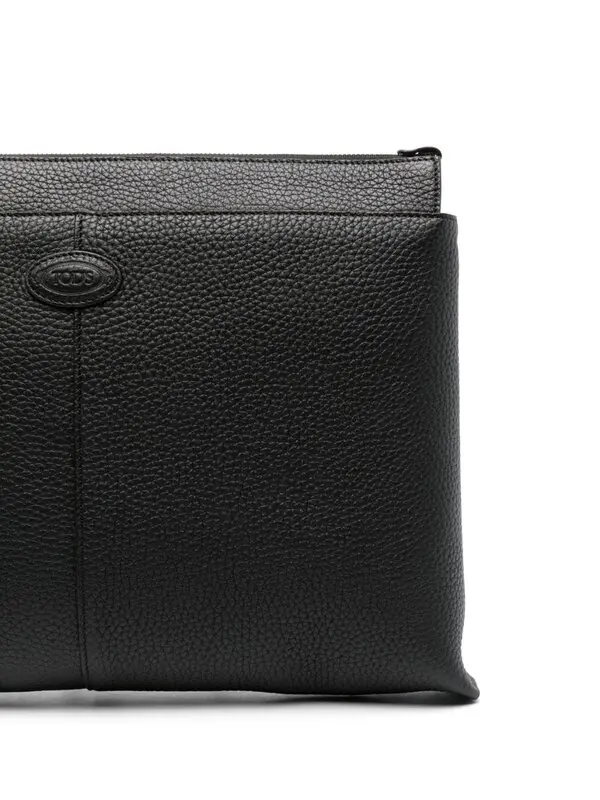 TOD'S Document Holder Clutch - Black