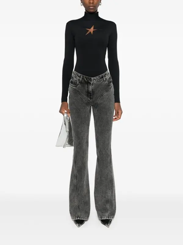 MUGLER Star Top - Black