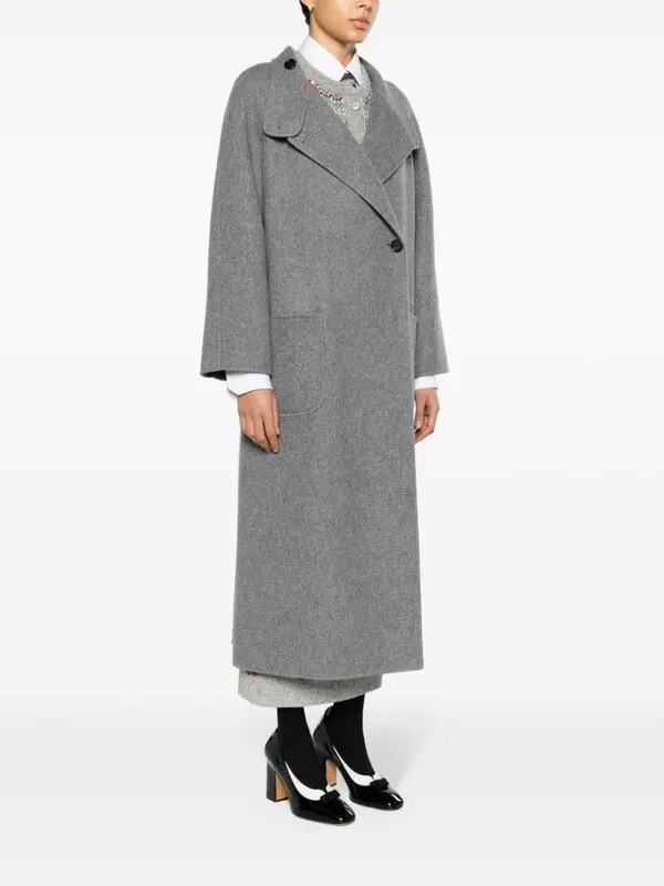 Thom Browne Wool-blend Maxi Coat