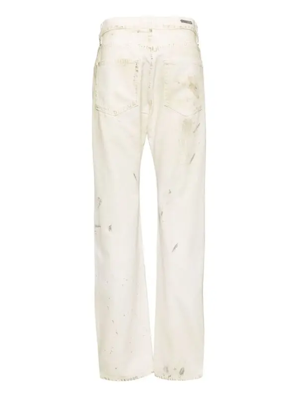 Helmut Lang Painted Low-rise Jeans - Neutrals