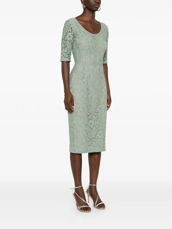 BLANCA VITA Alnus Lace Midi Dress - Green