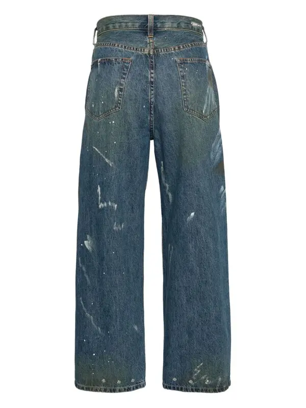 Helmut Lang Painted Wide-leg Jeans