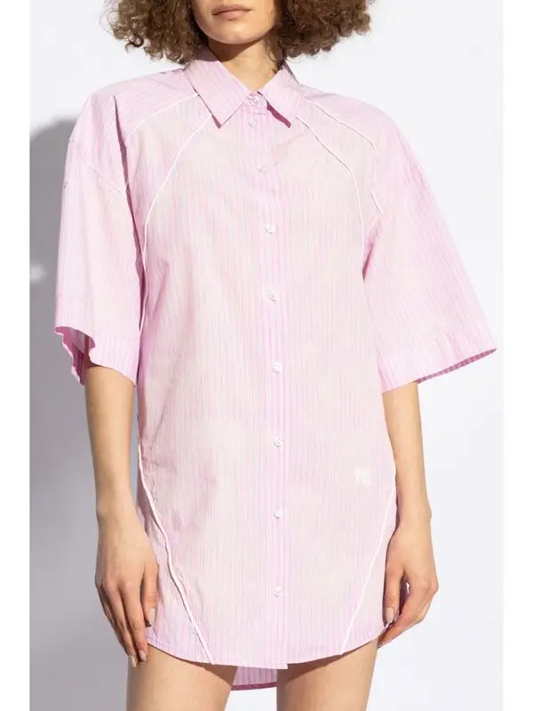 Alexander Wang Logo-embroidered Shirt Dress