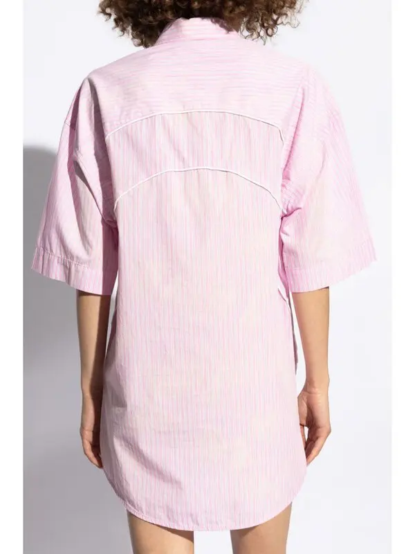 Alexander Wang Logo-embroidered Shirt Dress