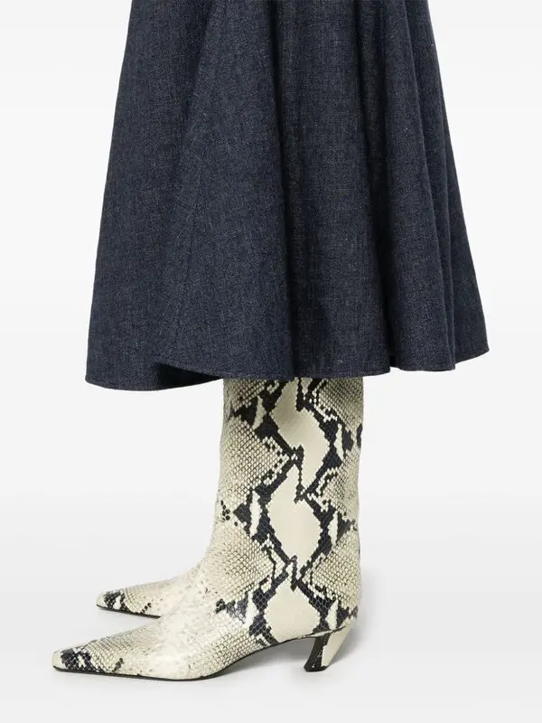 Gabriela Hearst Amy Fluted Skirt - Blue